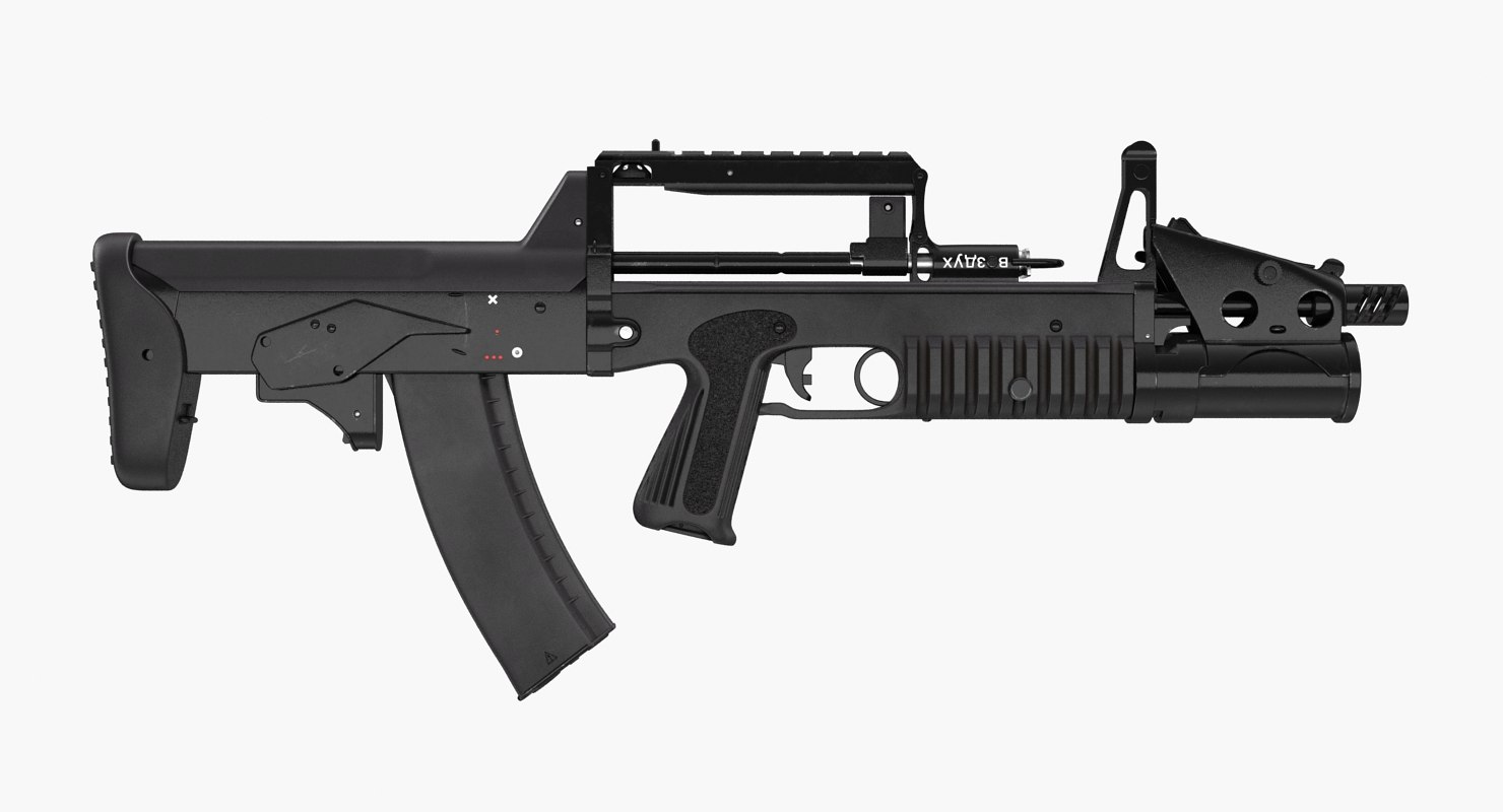 3d model amphibious assault rifle ads