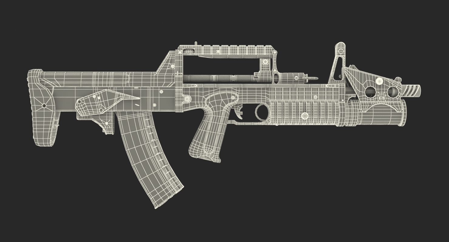 3d model amphibious assault rifle ads