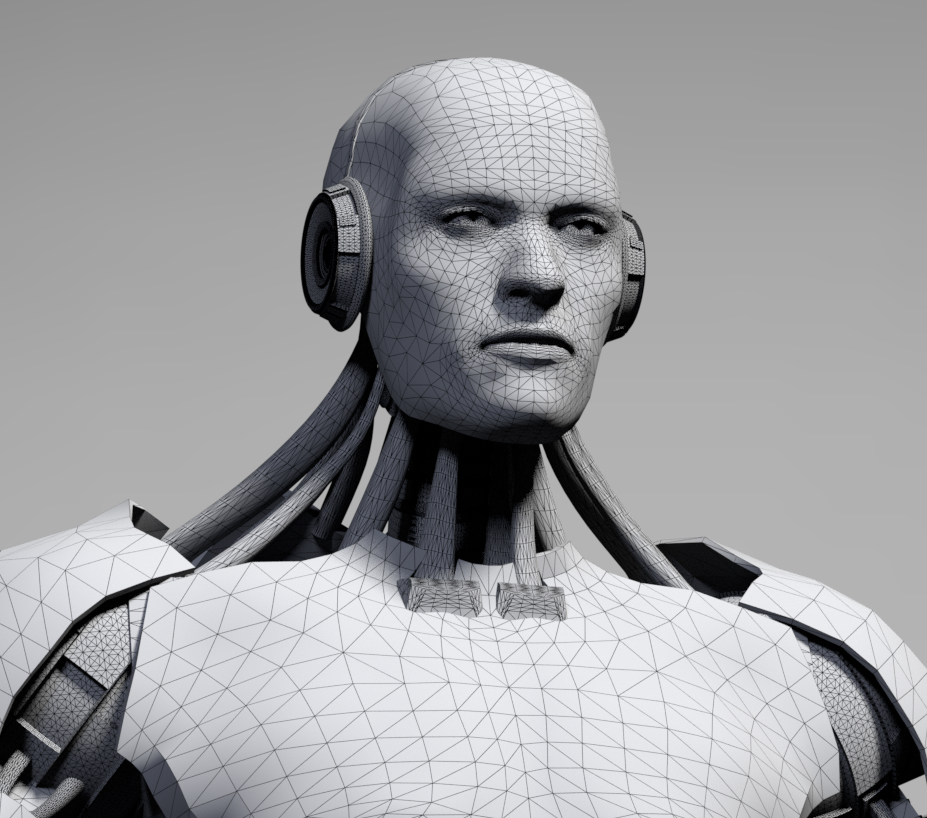 3d android male model