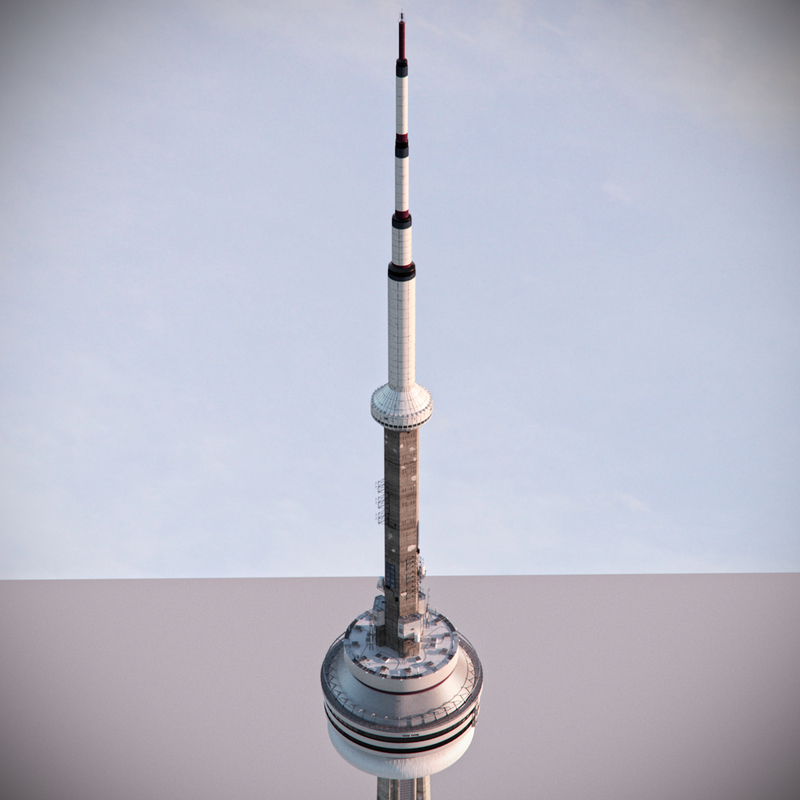 3d model toronto cn tower
