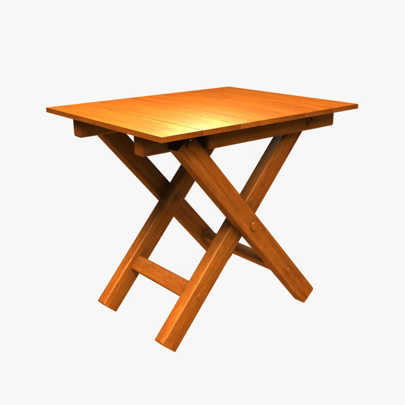 civil war camp table 3d obj