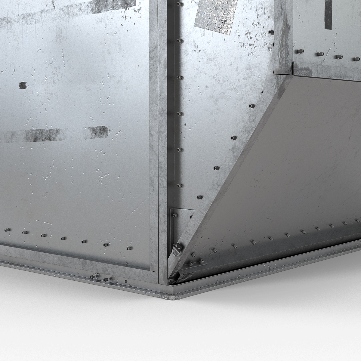 airport cargo container ld3 3d model