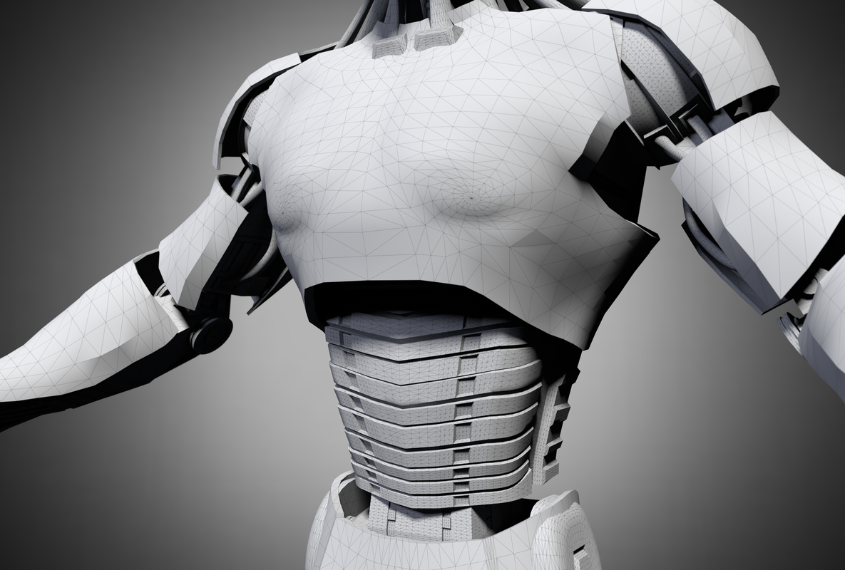 3d android male model