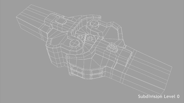 3d train connector model
