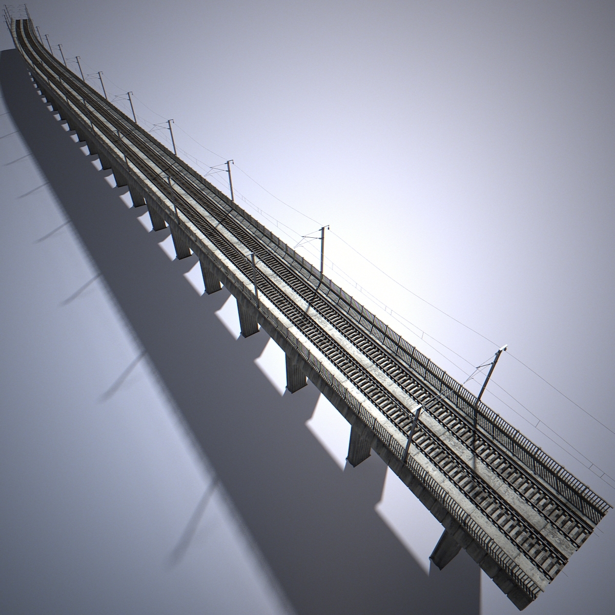 railway viaduct 3d model