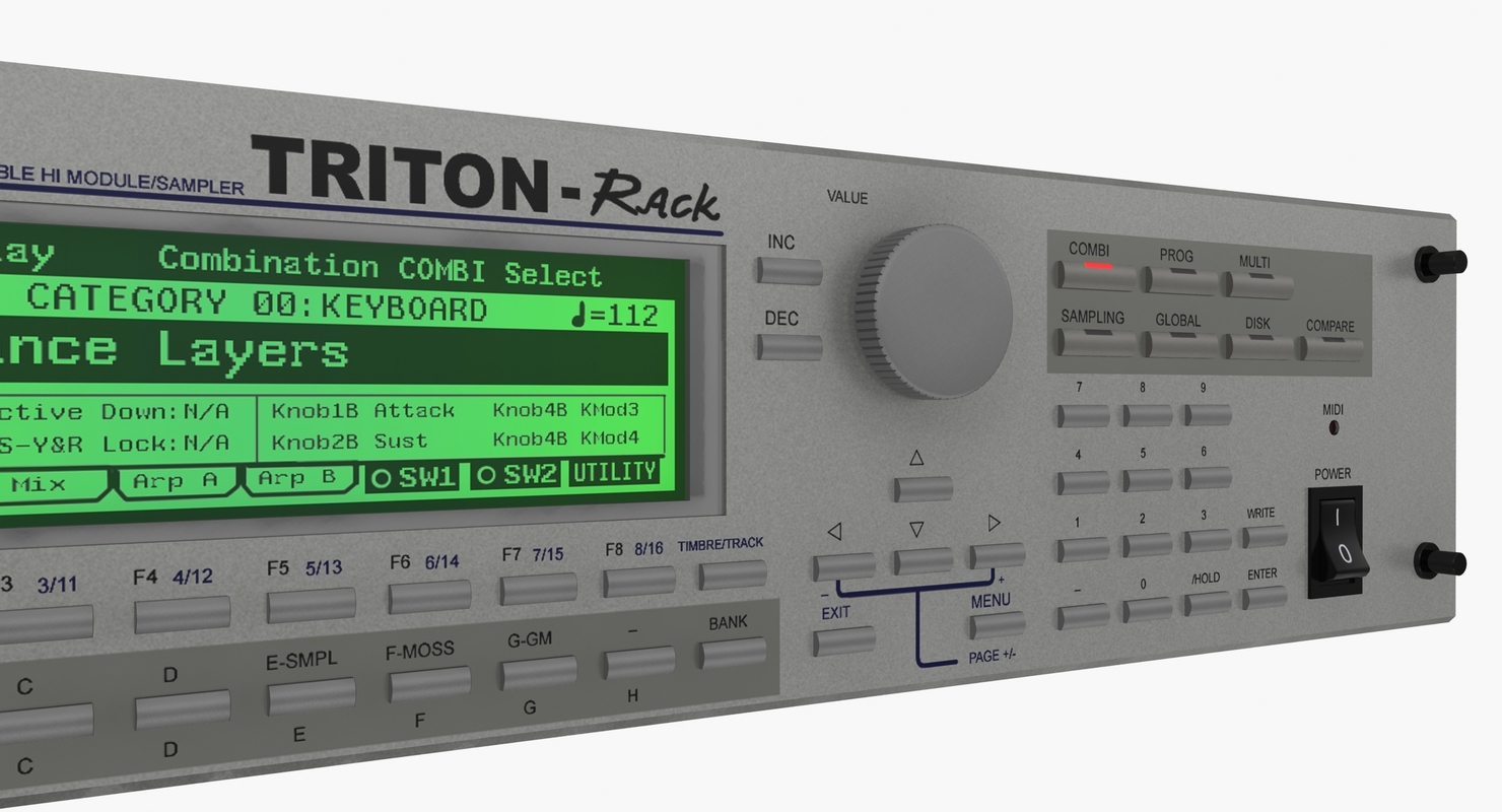 Max Korg Triton Rack Synth