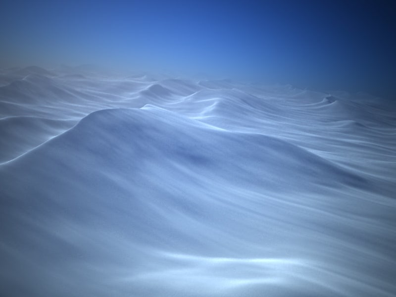 arctic snow terrain 3d model