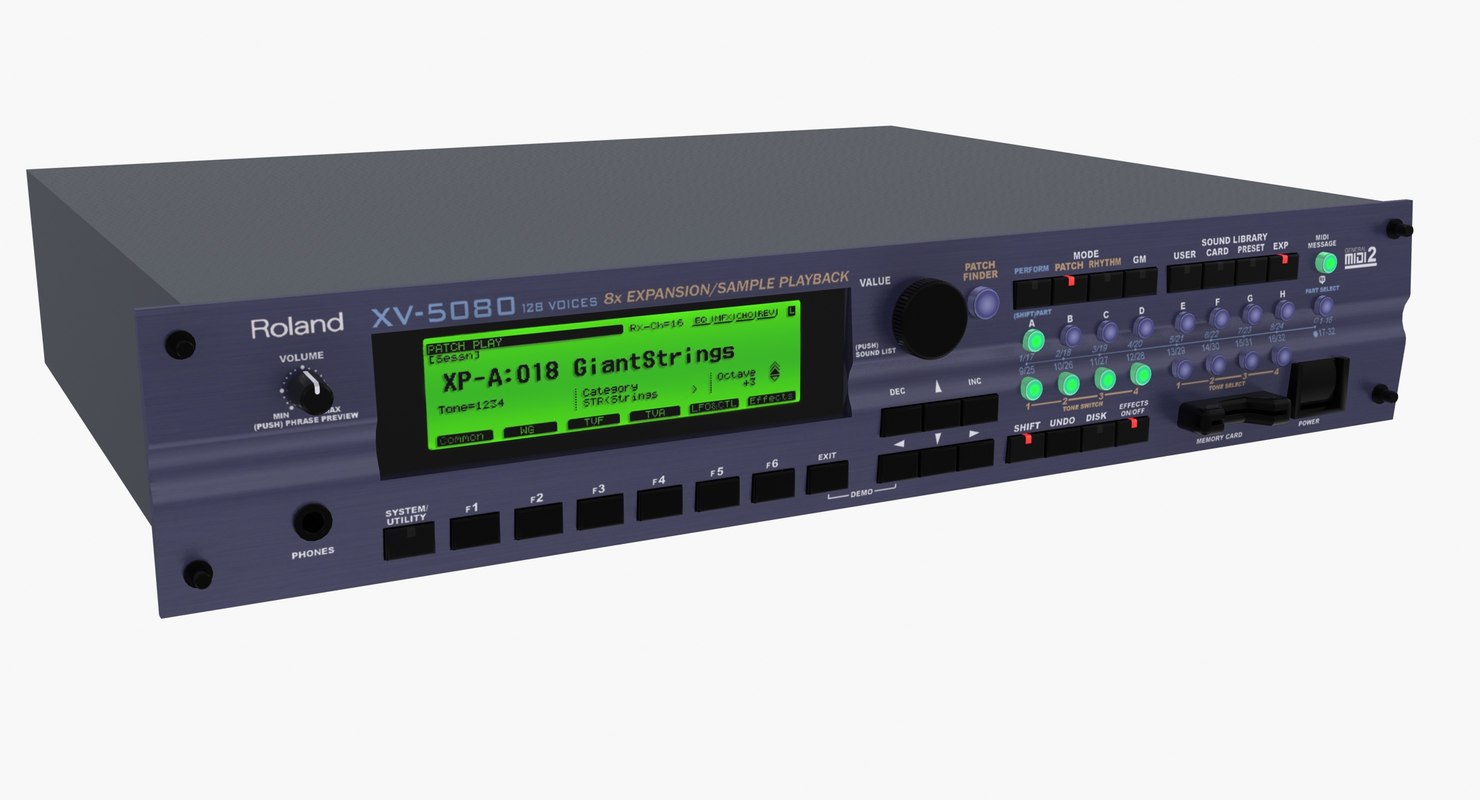roland xv5080 rack 3d max