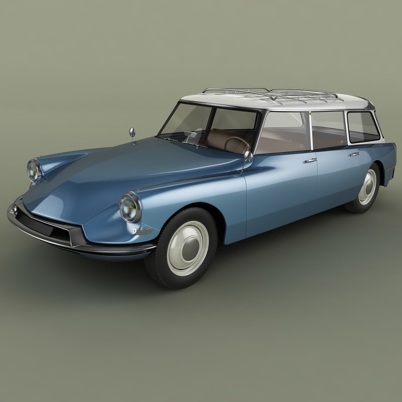 1960 citroen ds 19 3d 3ds