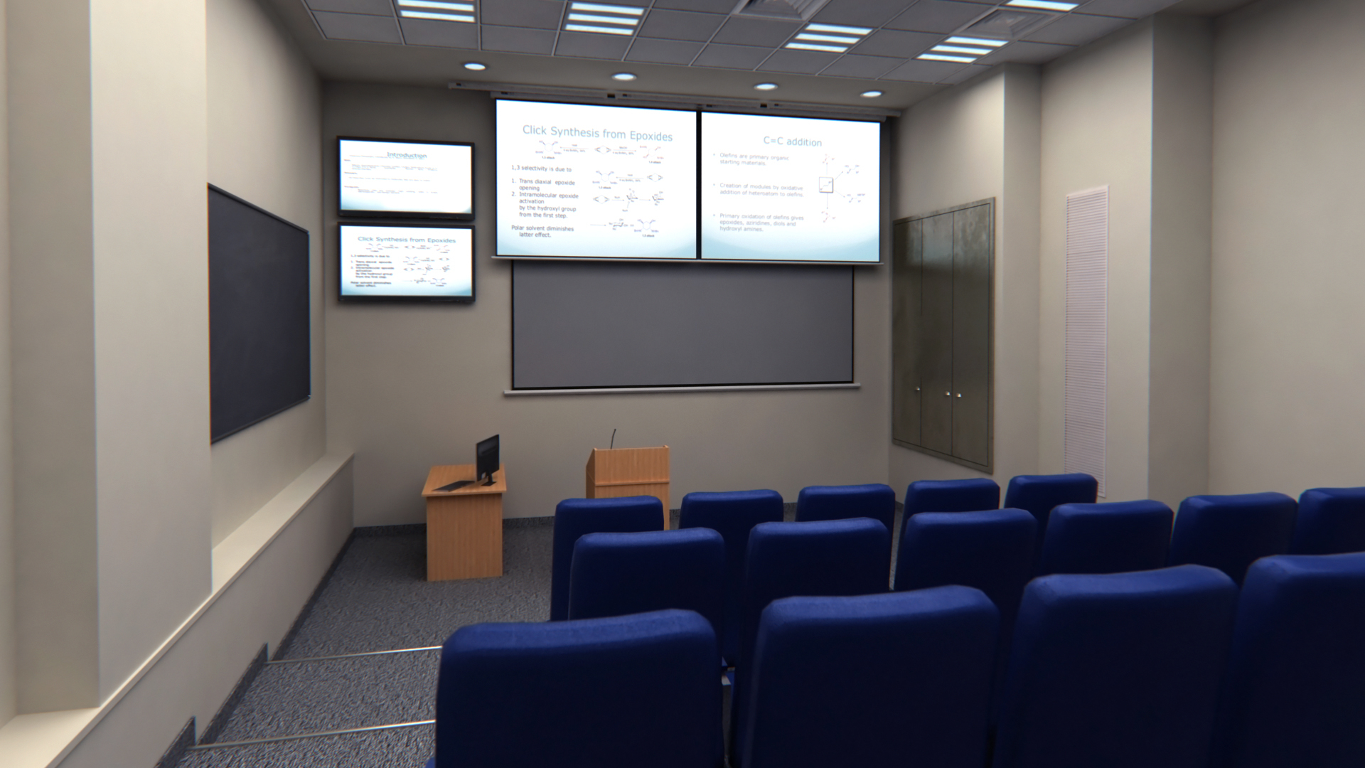 3d presentation room auditorium