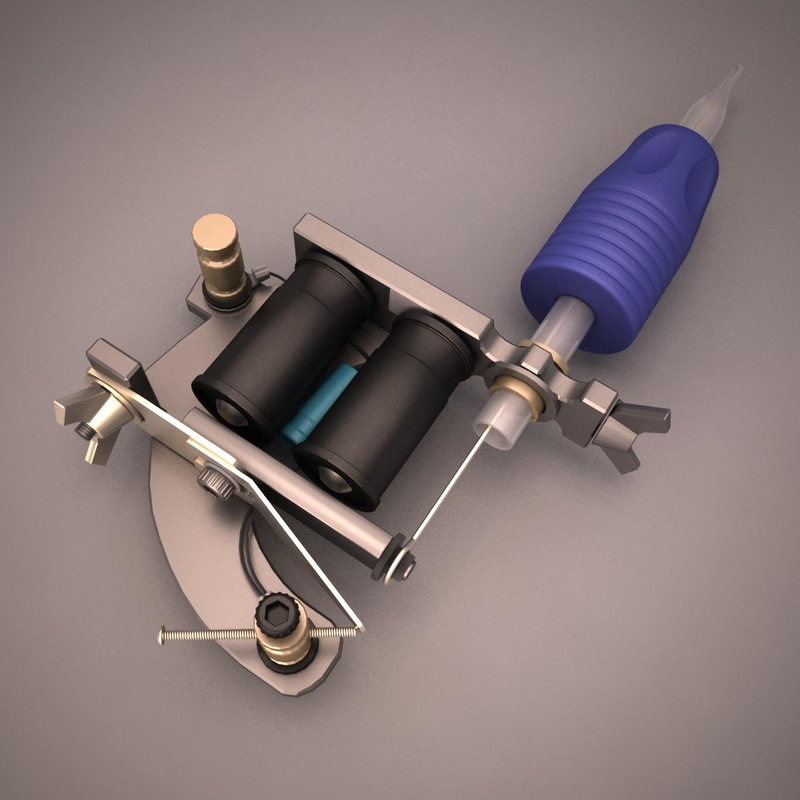 3d model tattoo machine