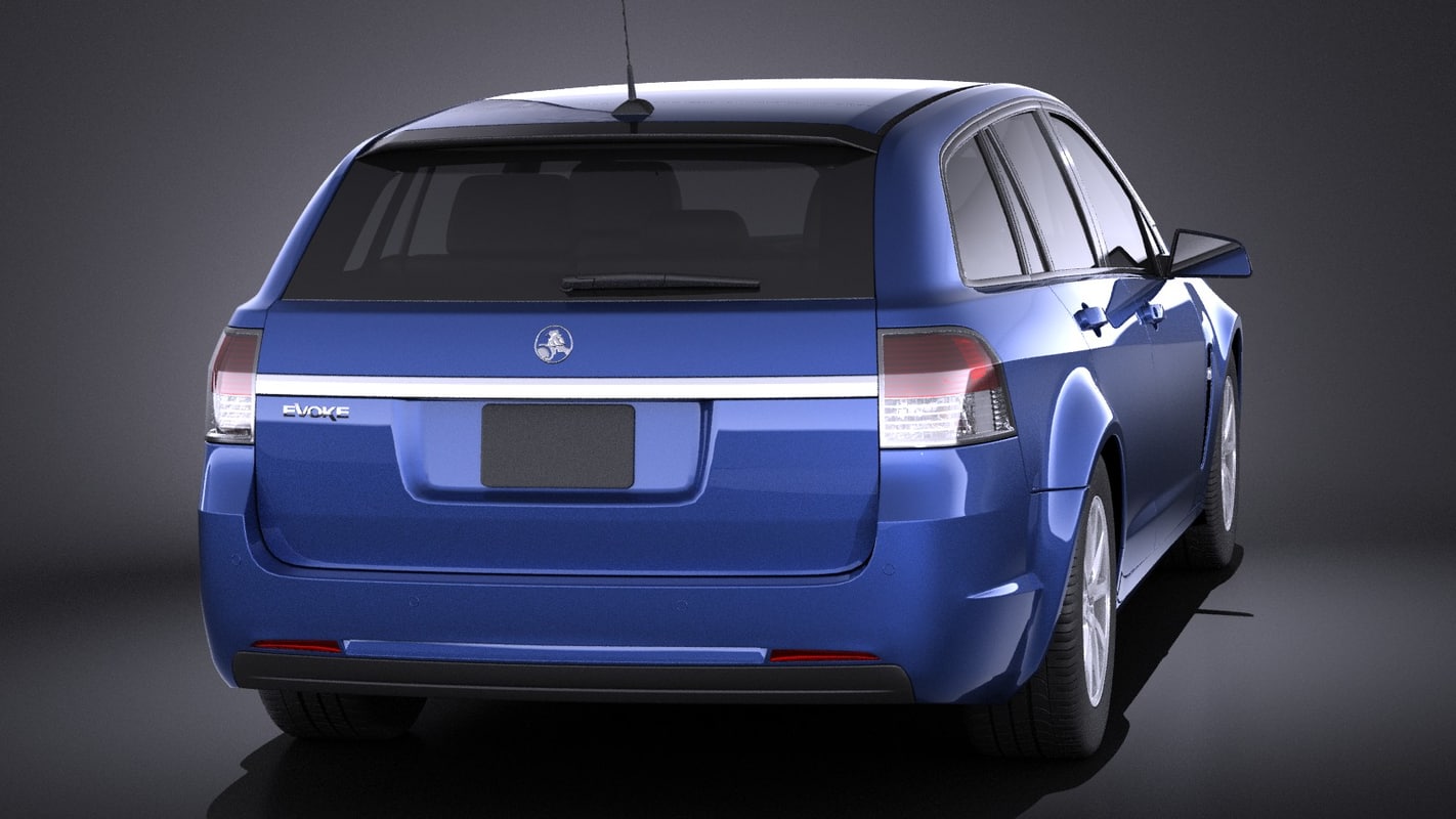 2014 wagon holden 3d model