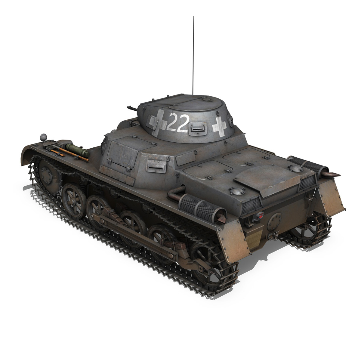 panzer light tank pzkpfw 3d c4d