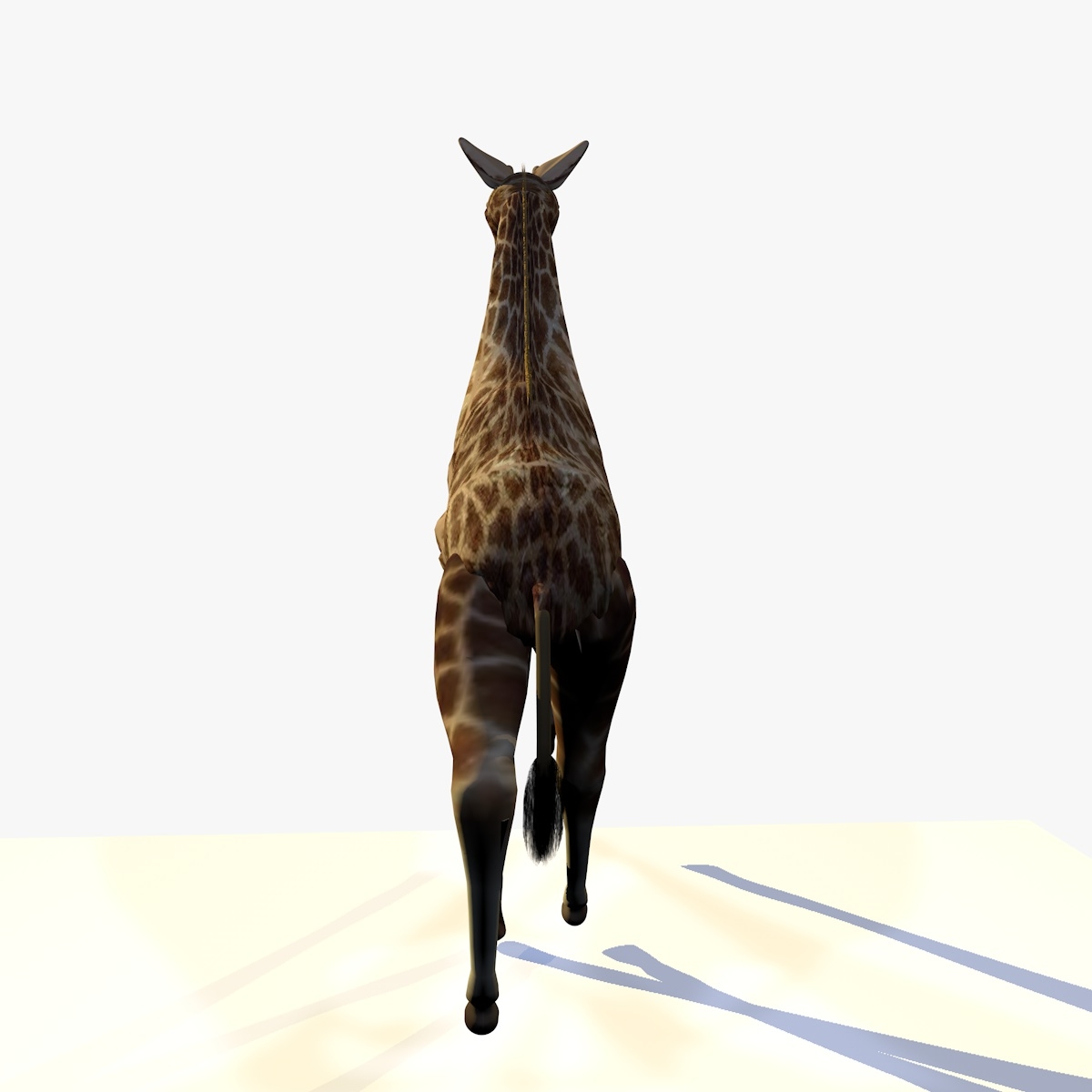 3d model giraffe running animation