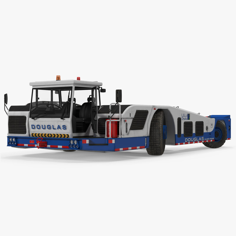 3d max aircraft towing tractor douglas