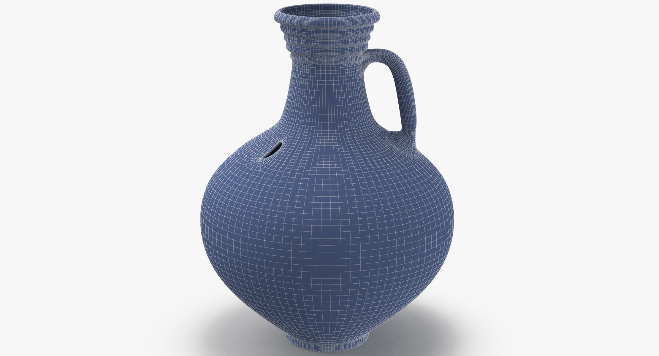 ceramic wine jug 01 3d model