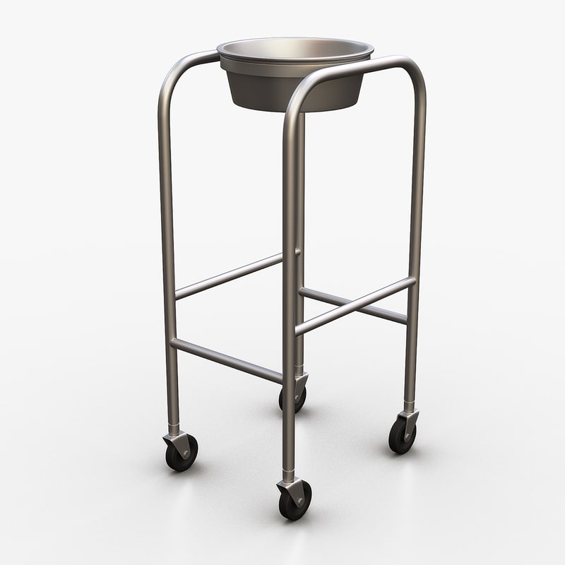 medical solution stand 3d model