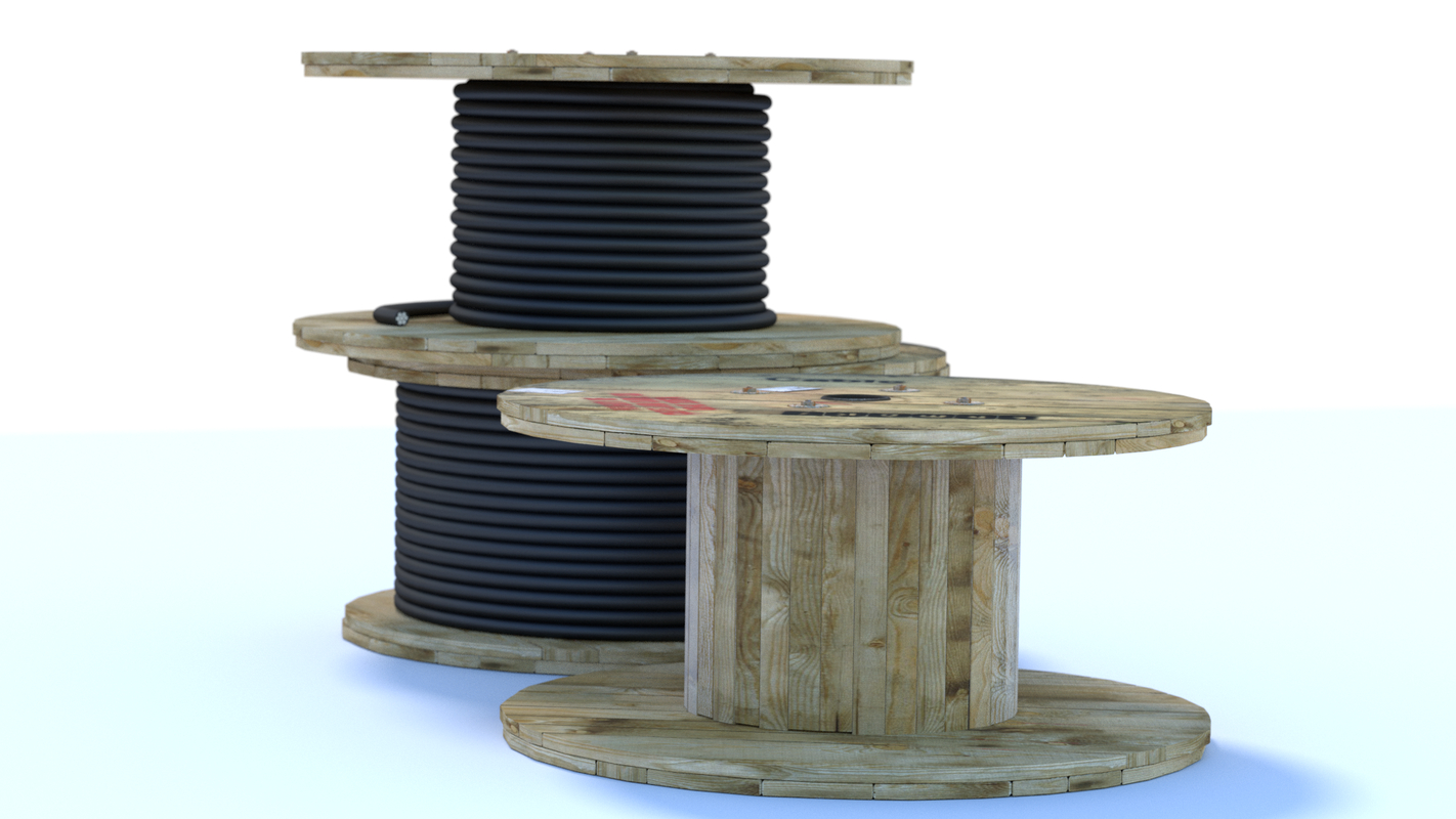 3d cable drums model