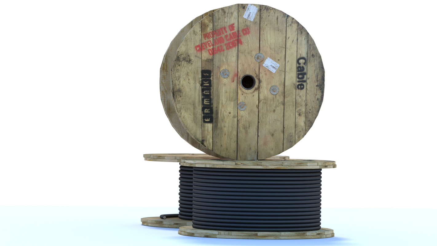 3d cable drums model