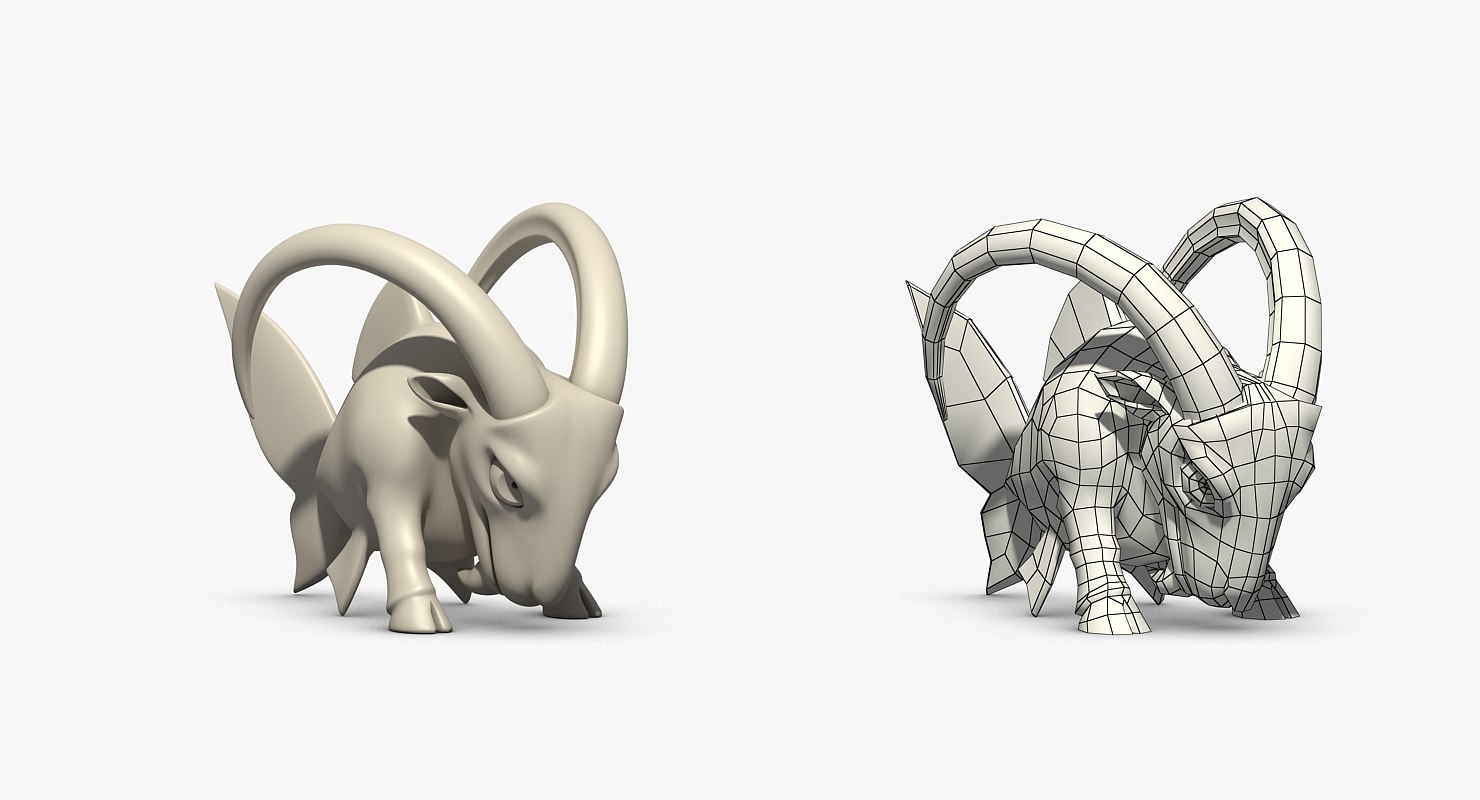 free zodiac capricorn 3d model