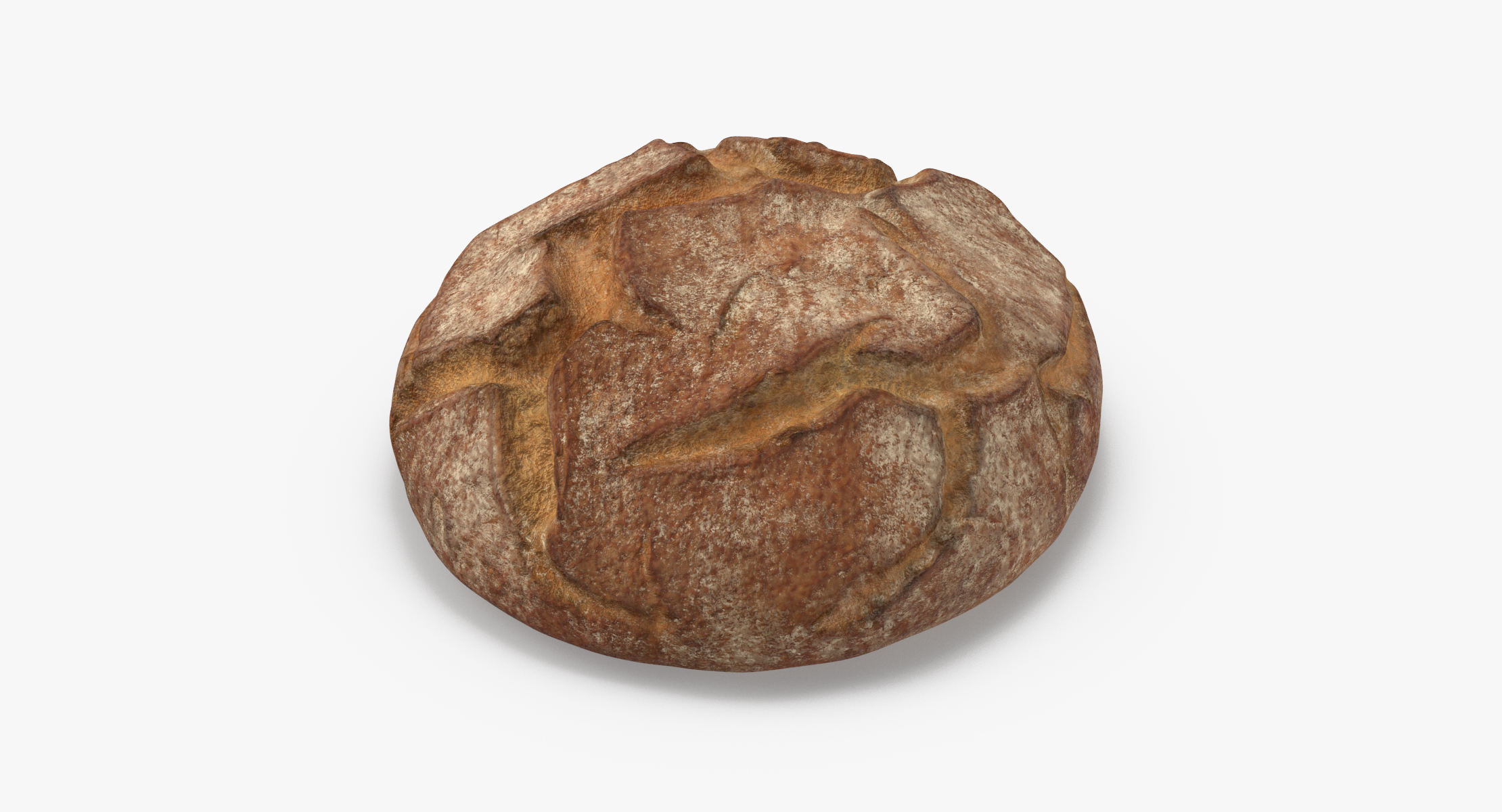 3d model bread loaf 01