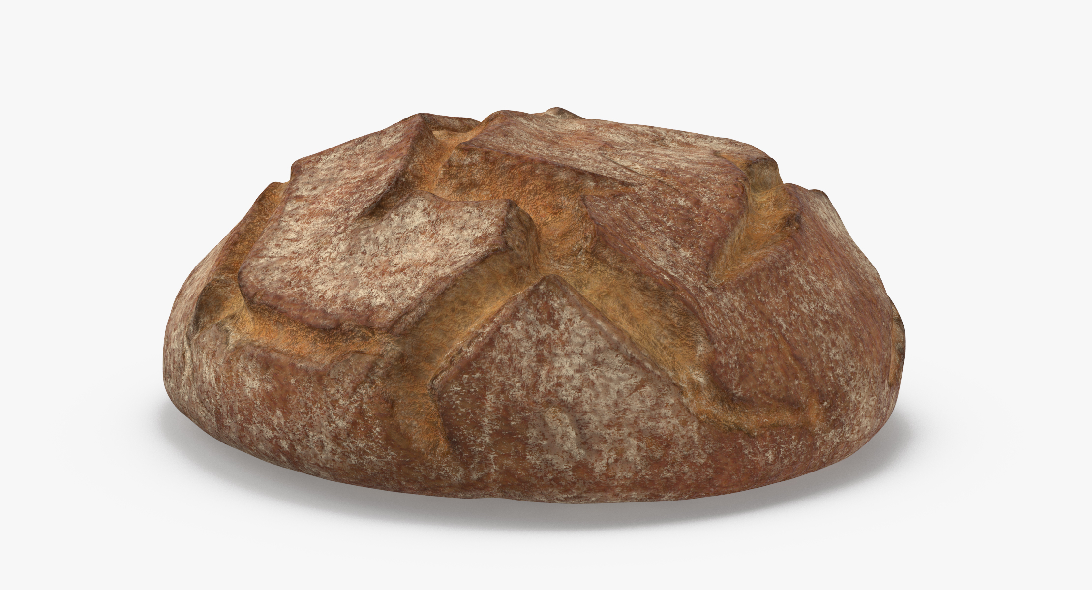 3d model bread loaf 01