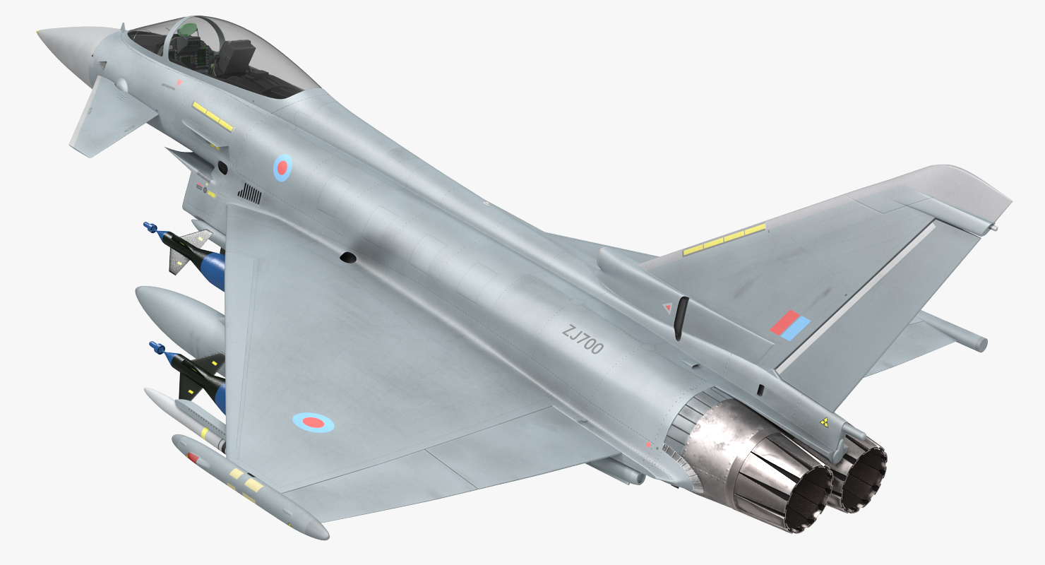 3d model fighter eurofighter typhoon