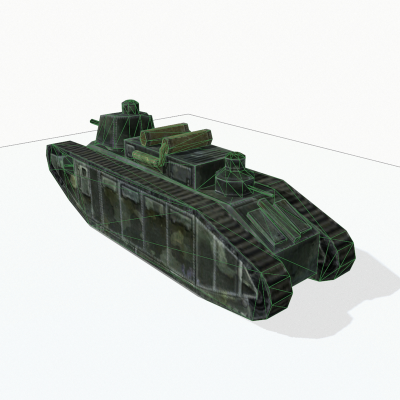 3d char 2c tank
