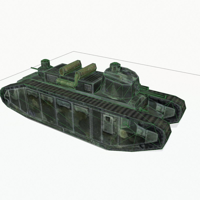 3d char 2c tank