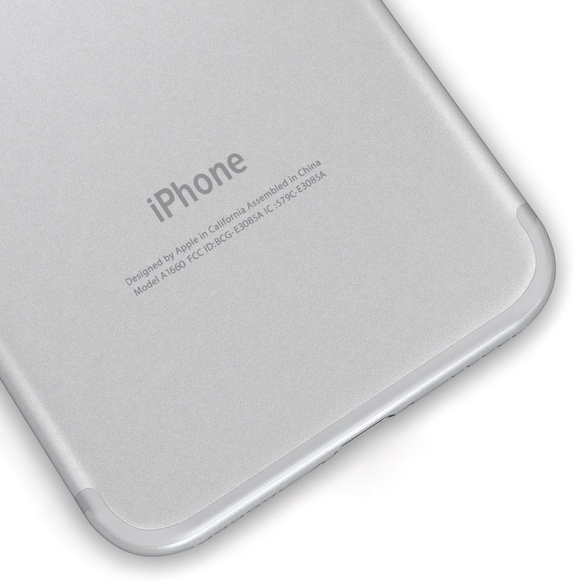 apple iphone 7 silver 3d 3ds