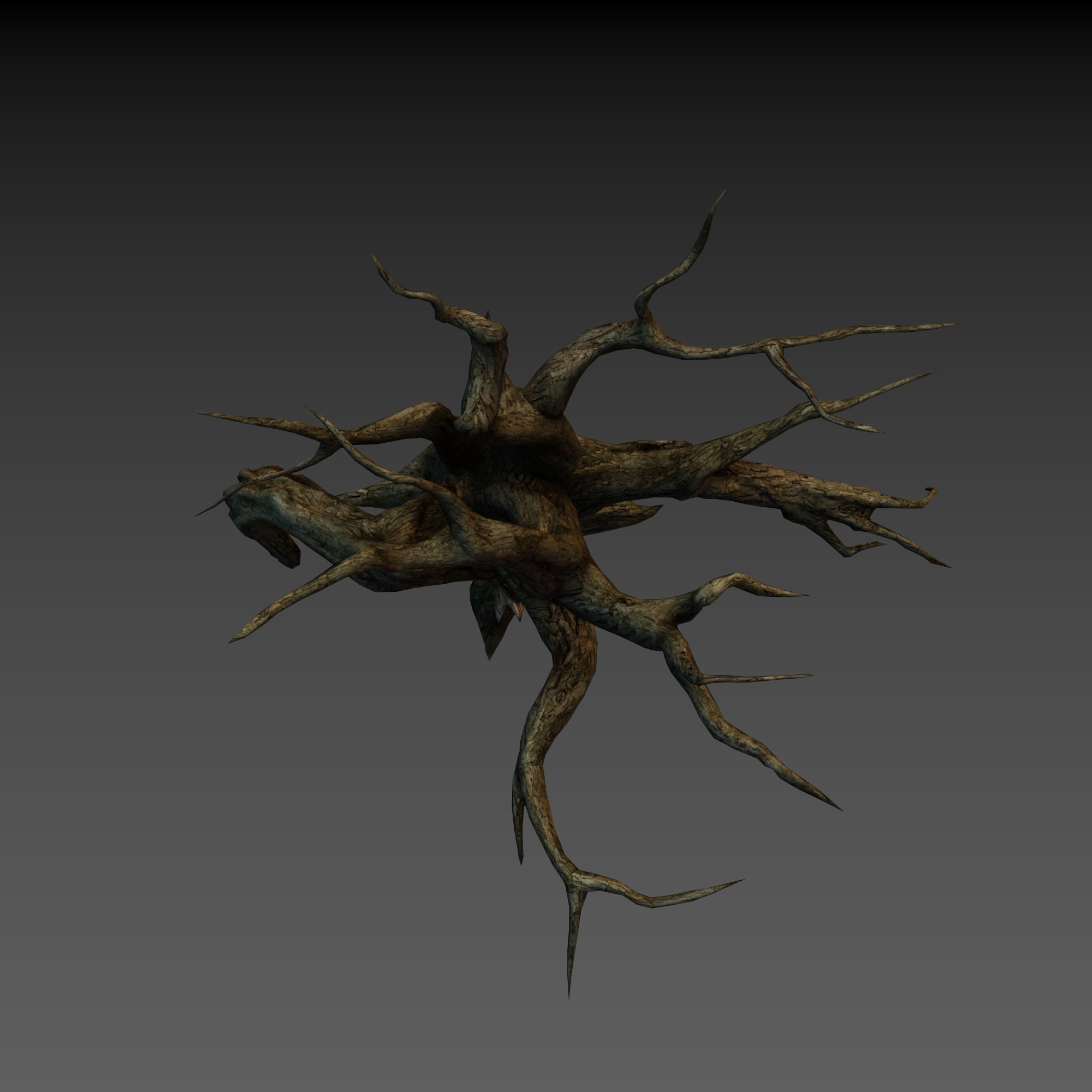3d tree monster model