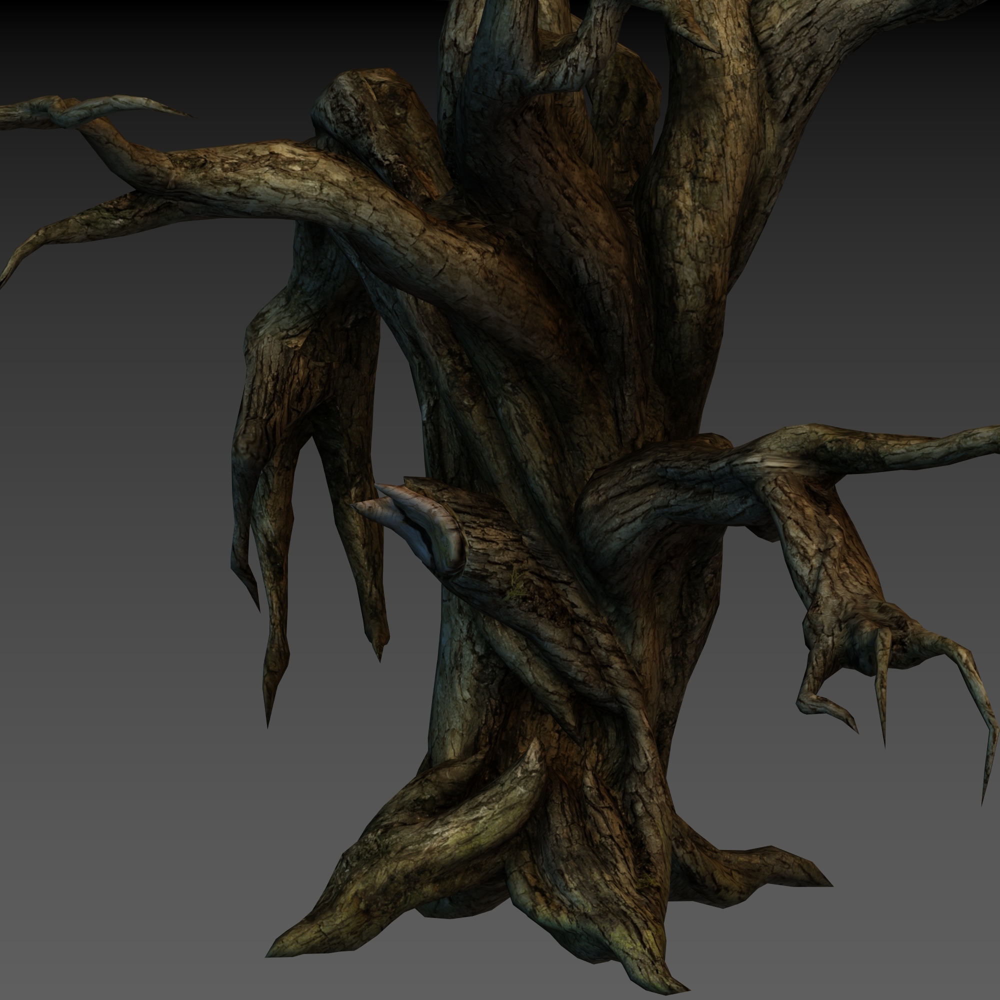 3d tree monster model