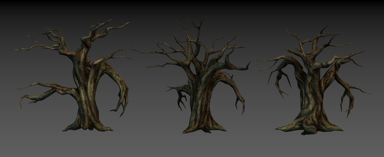 3d tree monster model