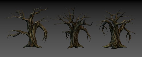 3d tree monster model
