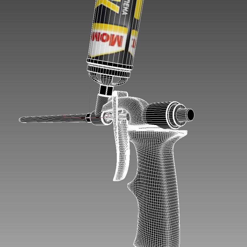 gun foam 3d model