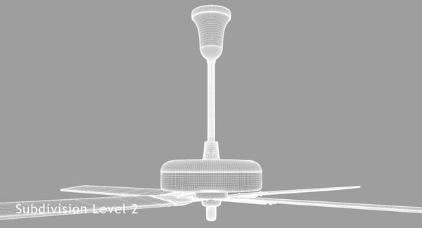 ceiling fan 1940s obj