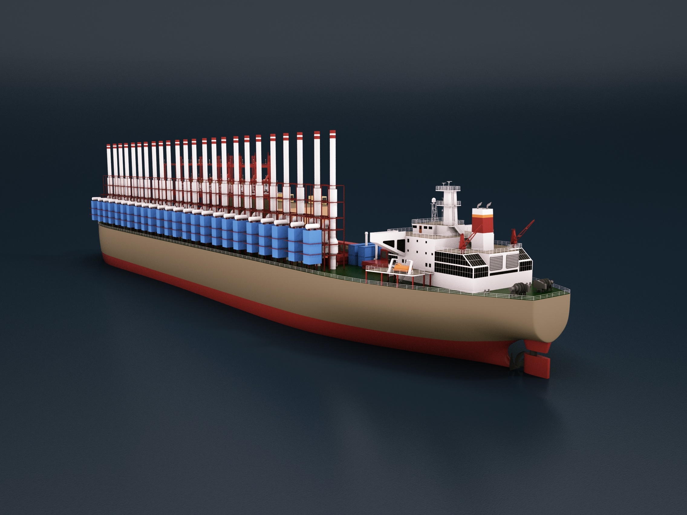 electric power ship c4d