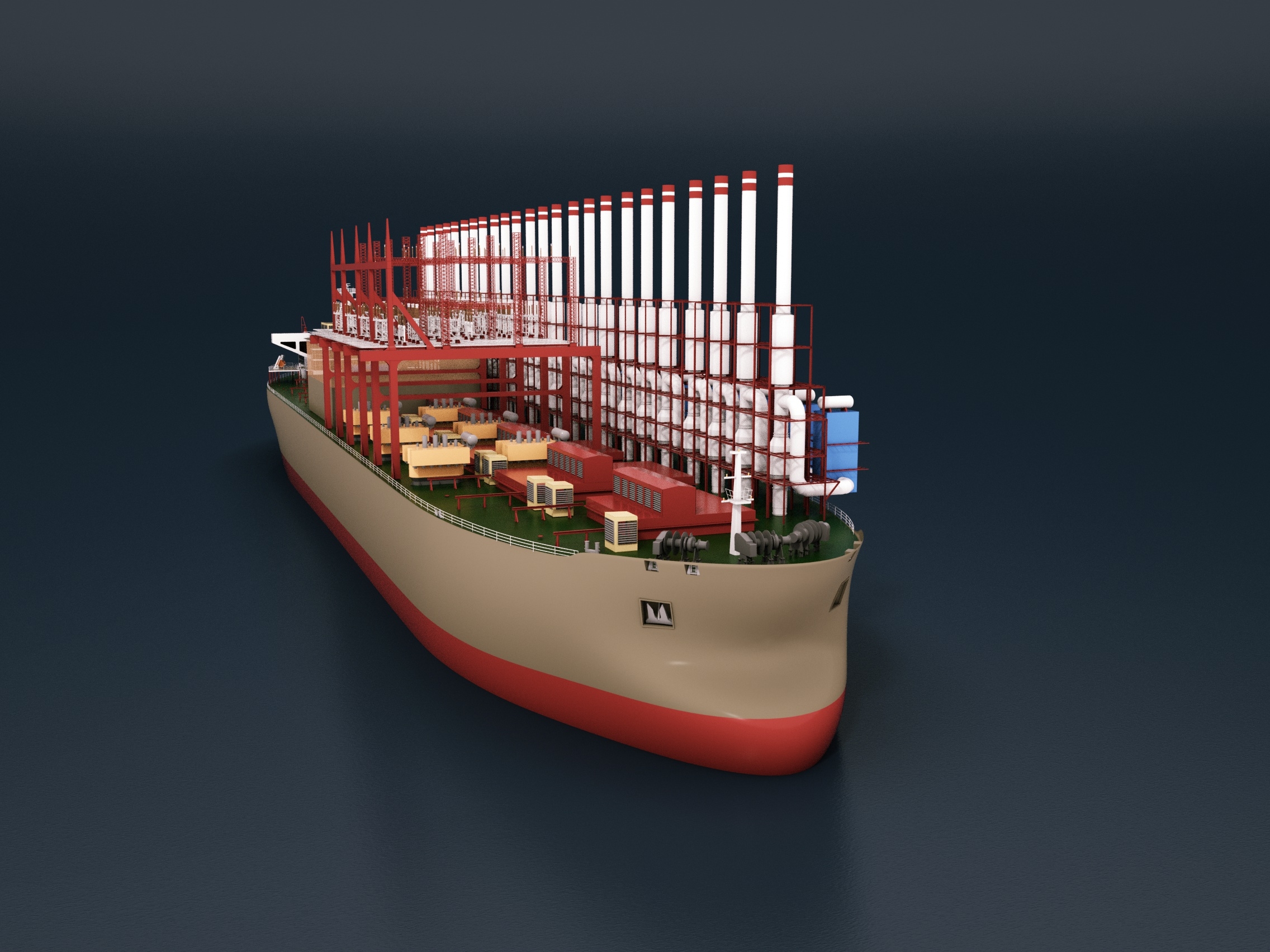electric power ship c4d