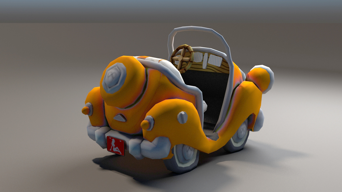 3d toon cars model