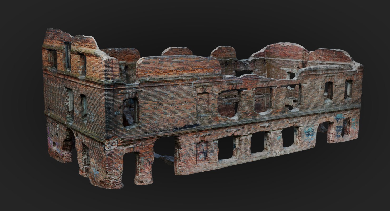 3d old ruins model