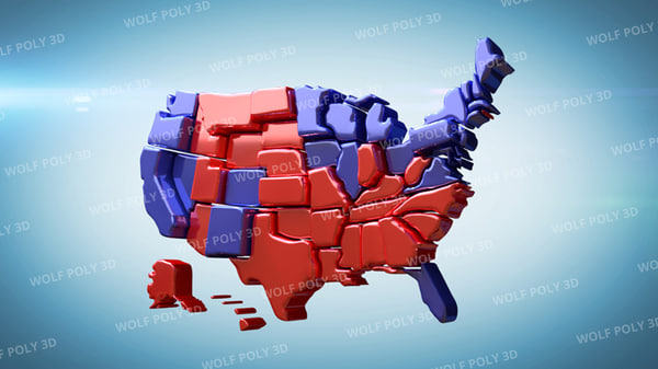 3d election set model