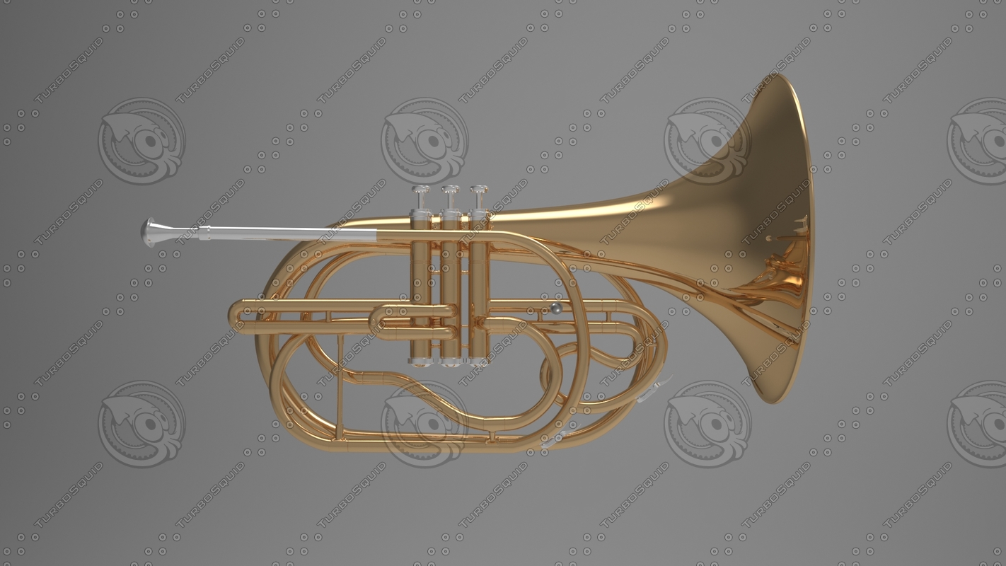 3d model tuba musical instrument