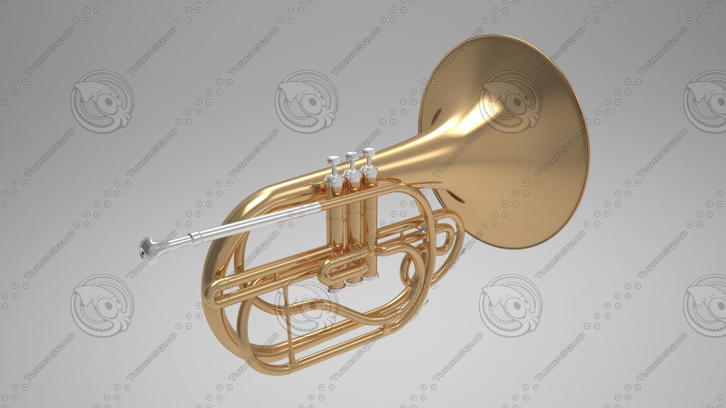 3d model tuba musical instrument