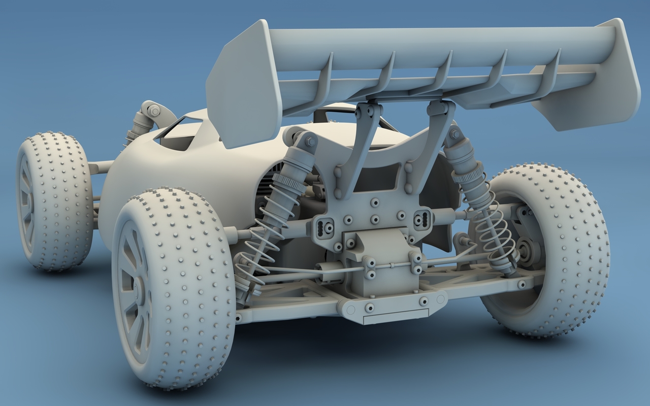 3d model rc nitro buggy