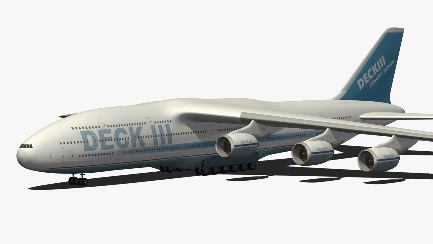 3d triple deck model