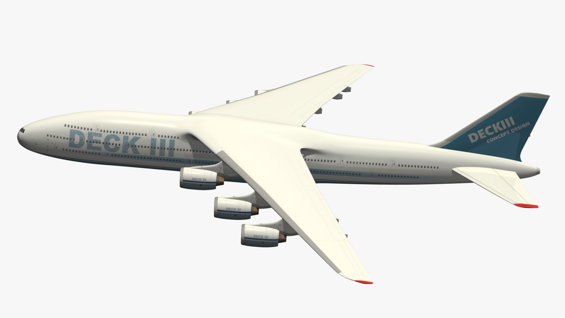 3d triple deck model