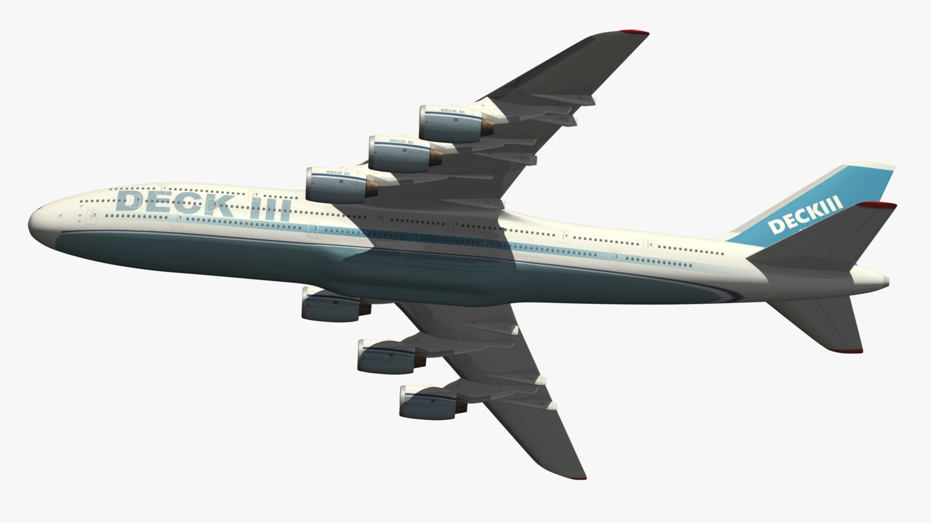 3d triple deck model