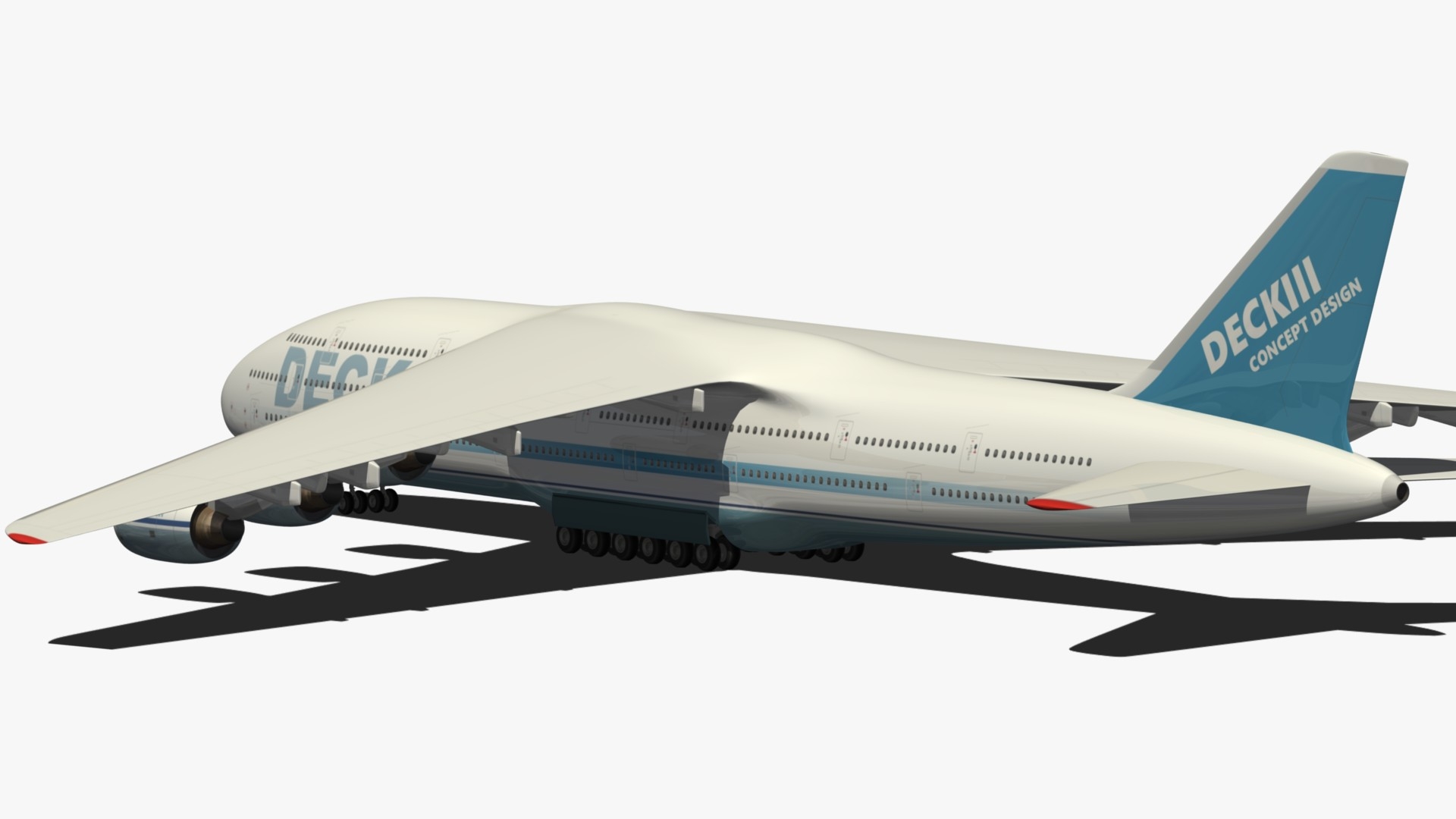 3d triple deck model