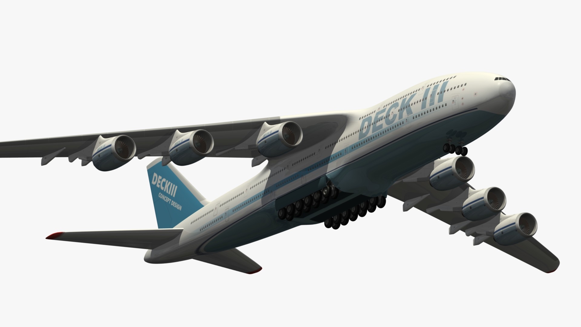 3d triple deck model