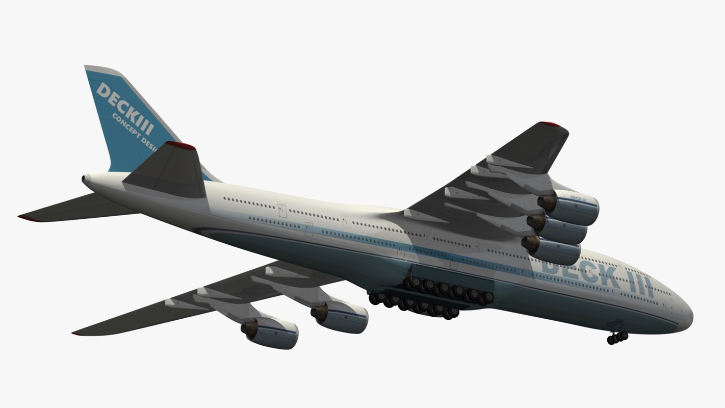 3d triple deck model